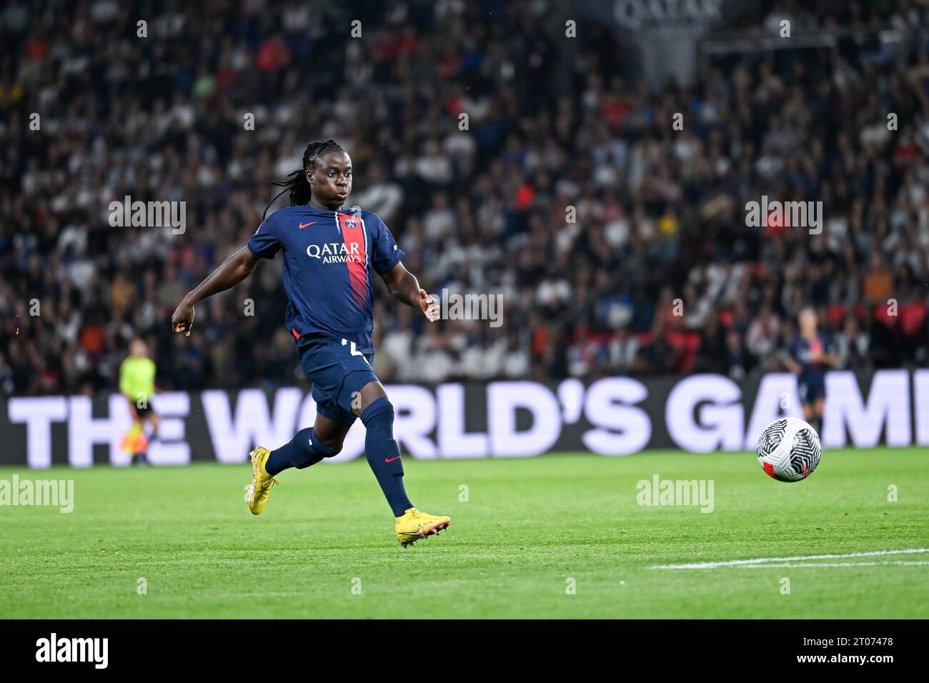 Paris, France. 01st Oct, 2023. Tabitha Chawinga during the D1 Arkema ...