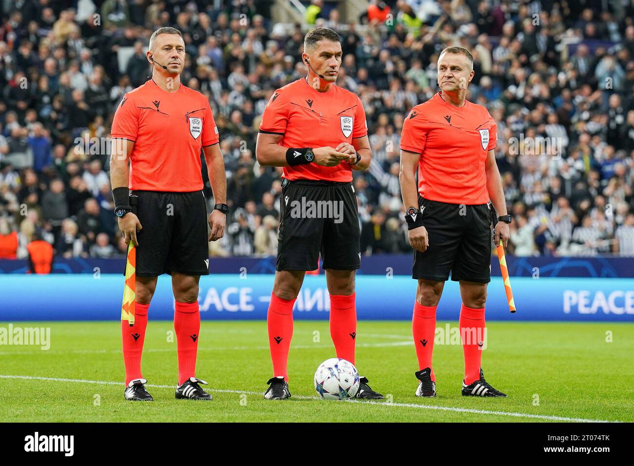Newcastle, UK. 04th Oct, 2023. Referee Istvan Kovacs (Romania)during ...
