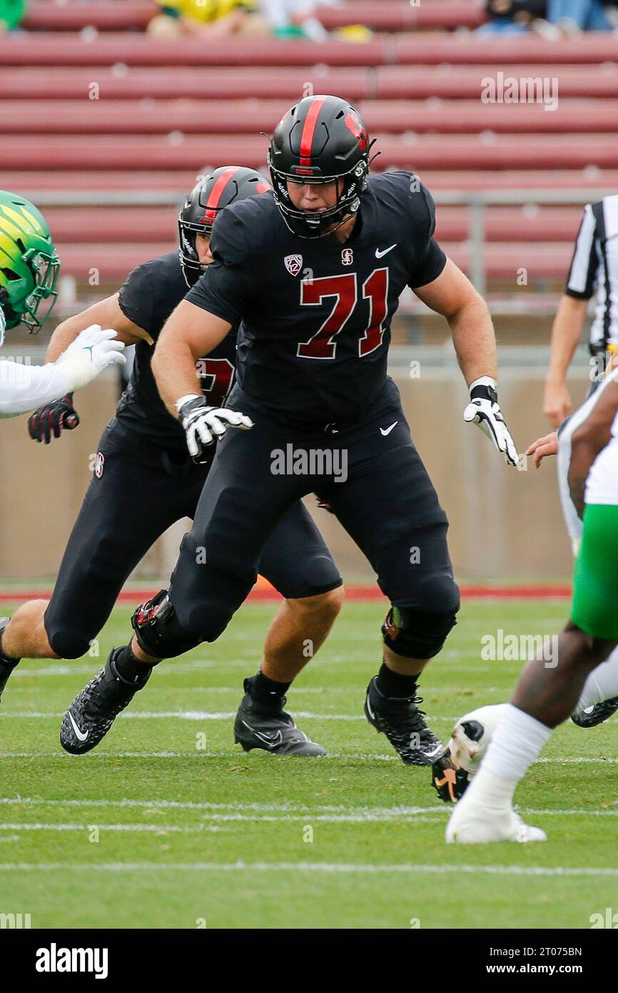 PALO ALTO, CA - SEPTEMBER 30: Stanford Cardinal OL Connor McLaughlin ...