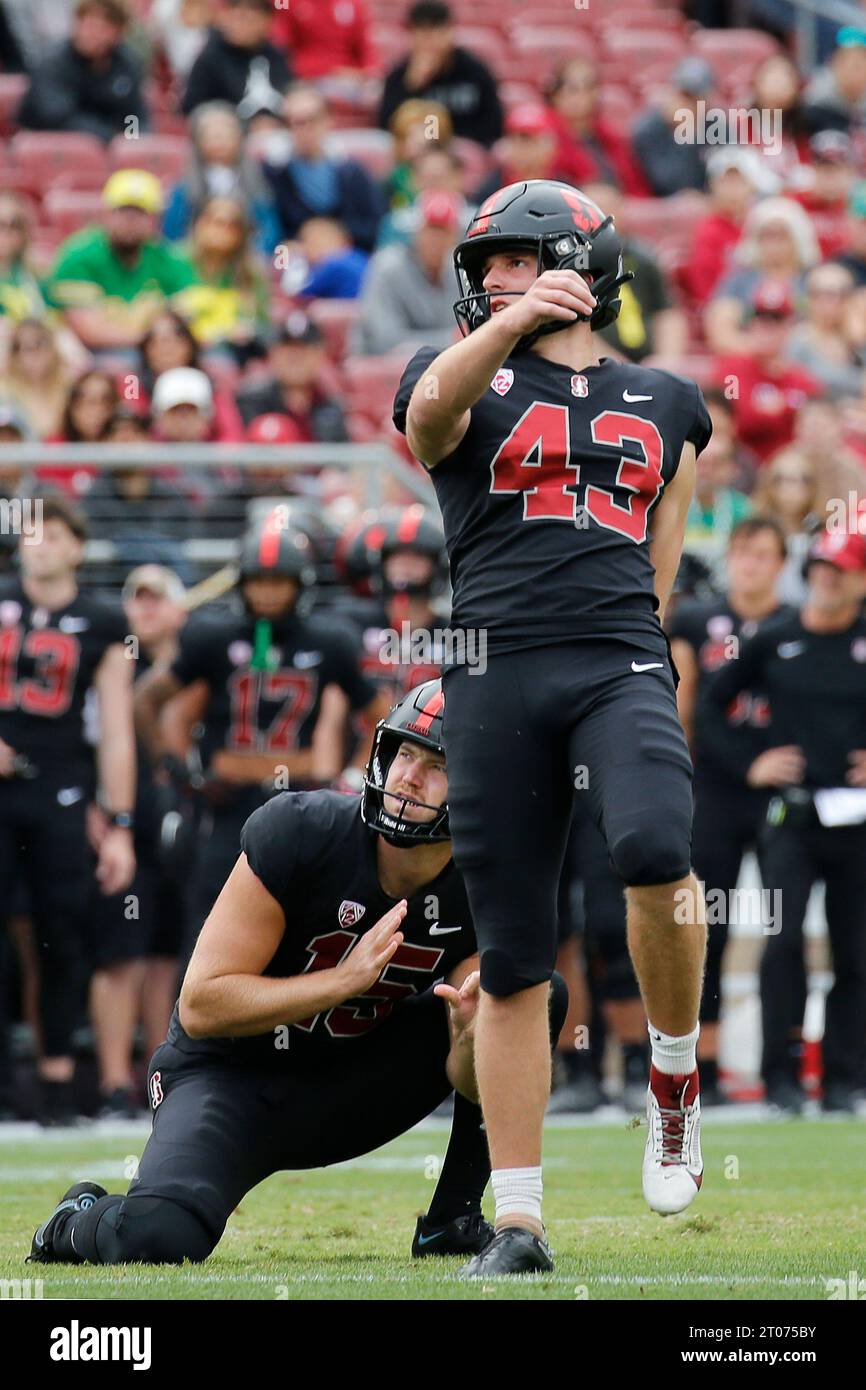 PALO ALTO, CA - SEPTEMBER 30: Stanford Cardinal K Joshua Karty (43 ...