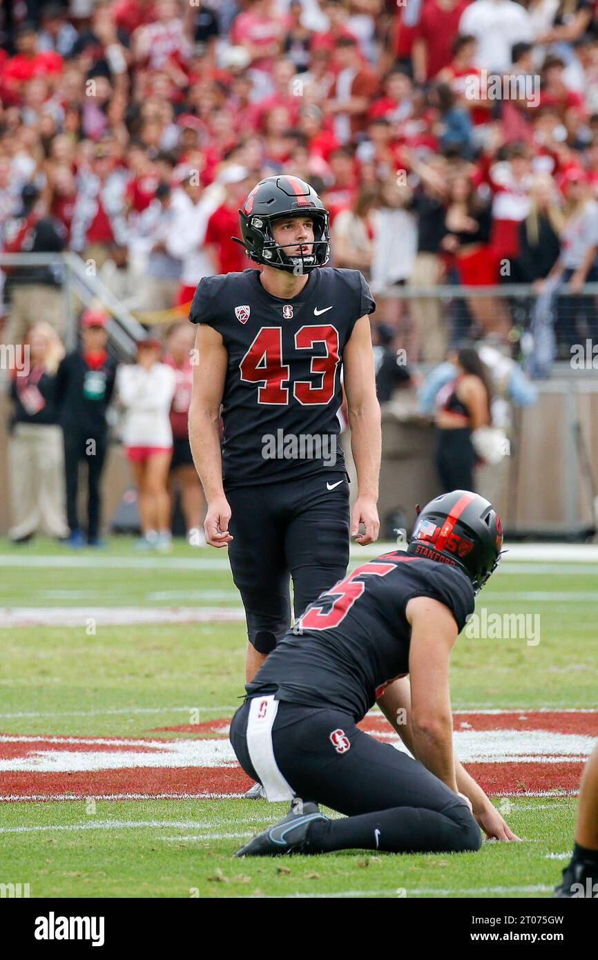 PALO ALTO, CA - SEPTEMBER 30: Stanford Cardinal K Joshua Karty (43 ...