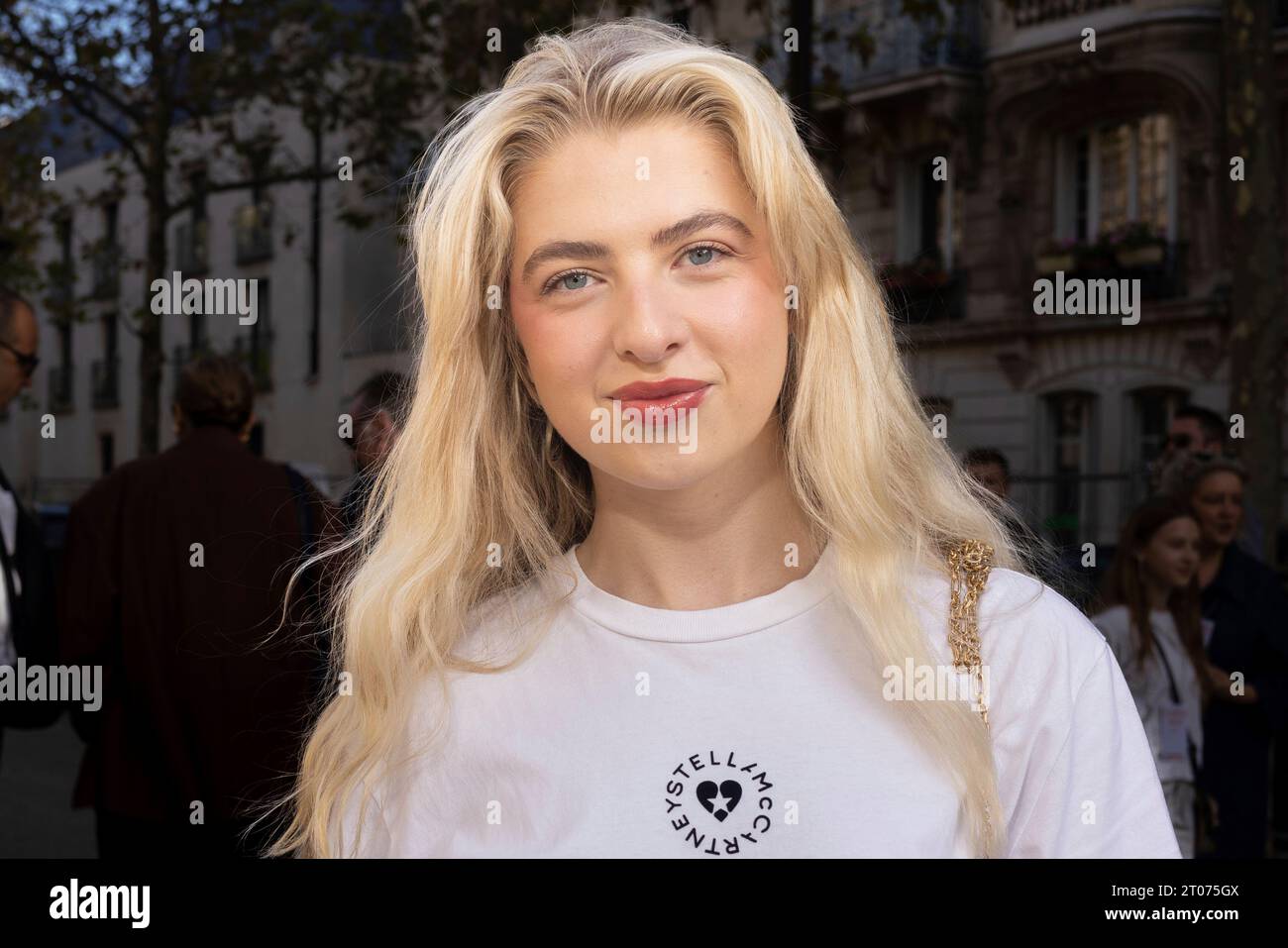 Anais Gallagher arrives for the Stella McCartney Spring/Summer 2024 ...