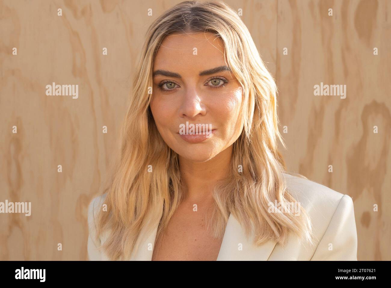 Veronica Ferraro arrives for the Stella McCartney Spring/Summer 2024 ...