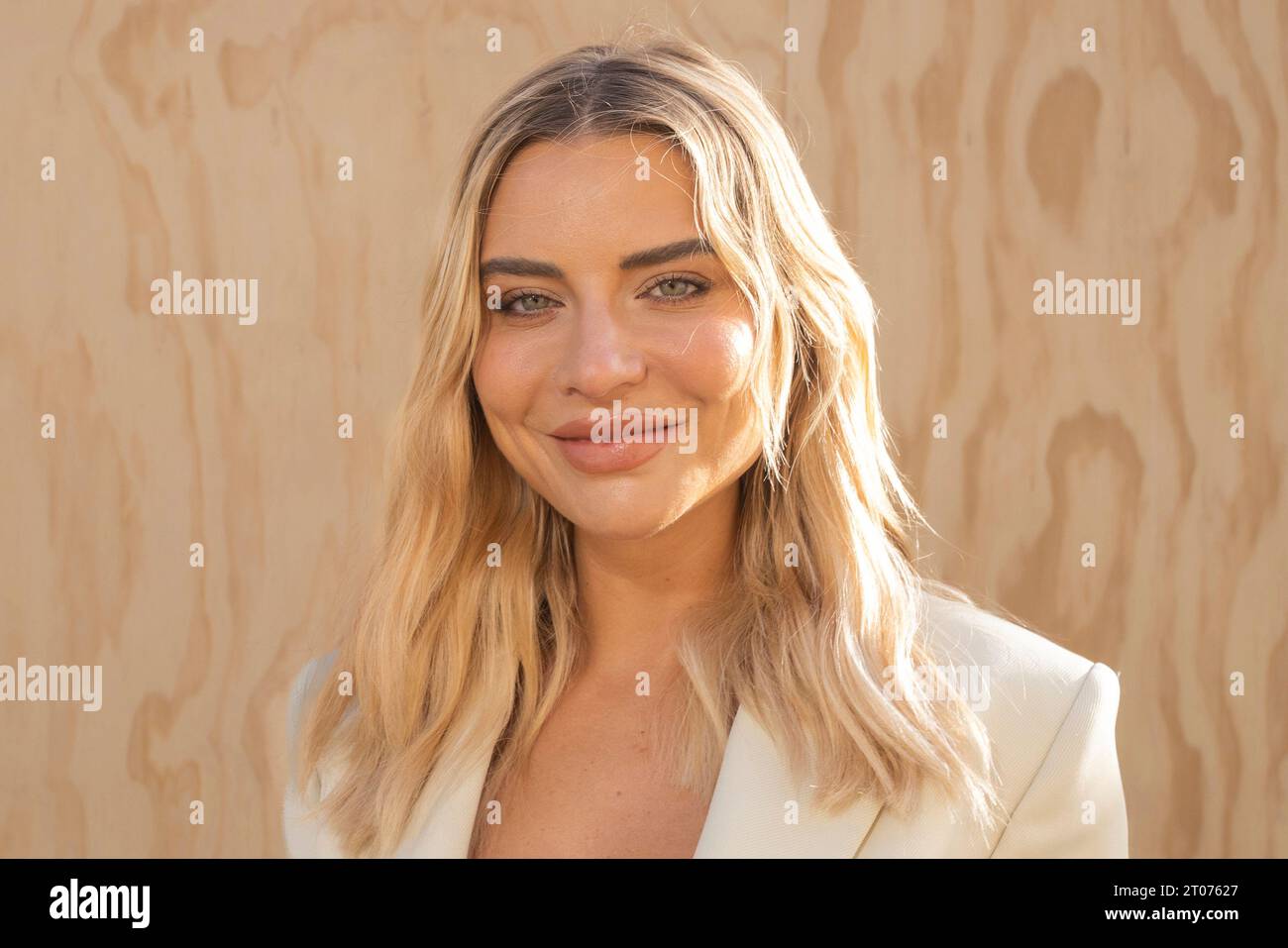 Veronica Ferraro arrives for the Stella McCartney Spring/Summer 2024 ...