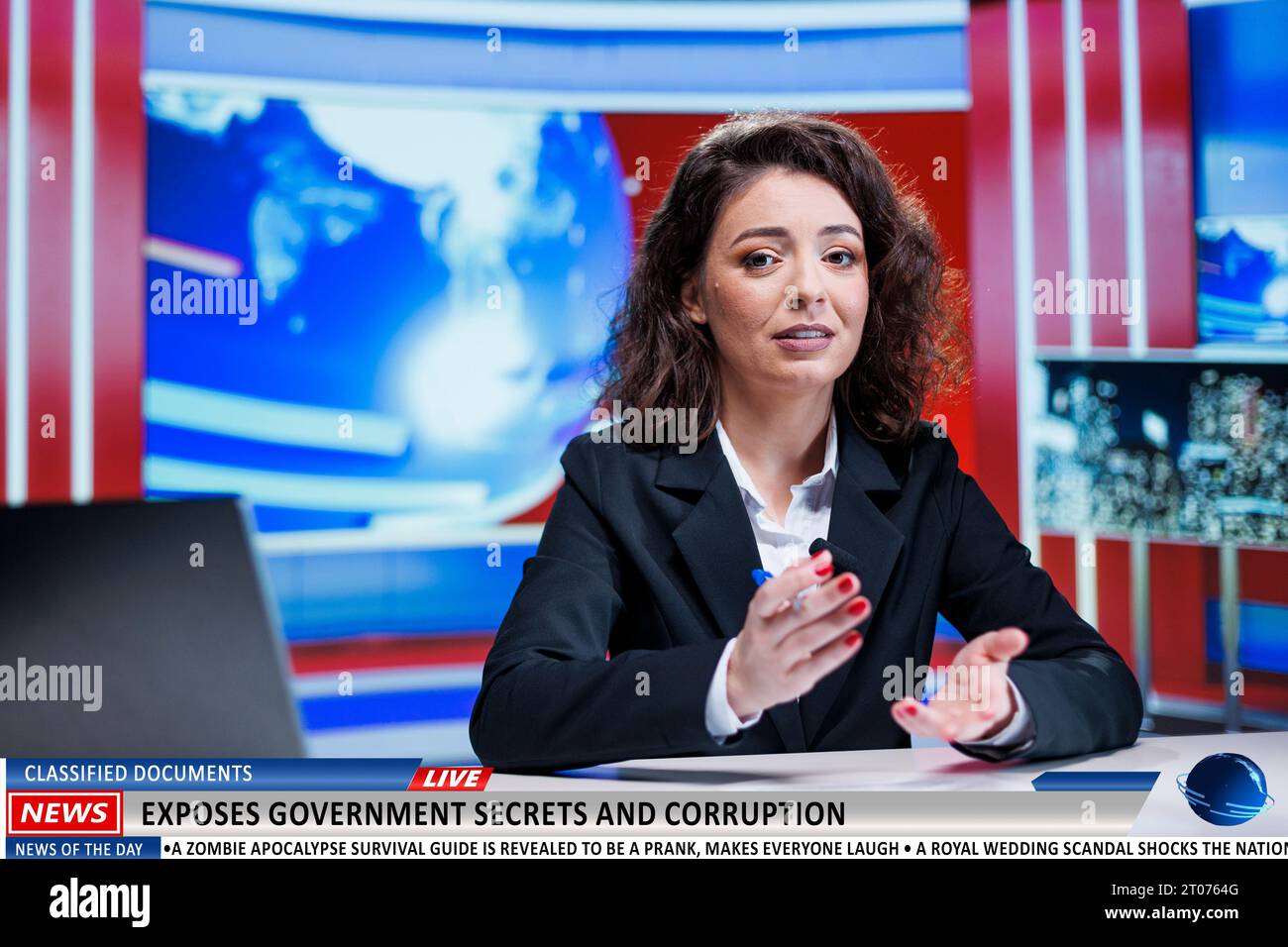 Classified records displaying state secrets and criminal activities ...