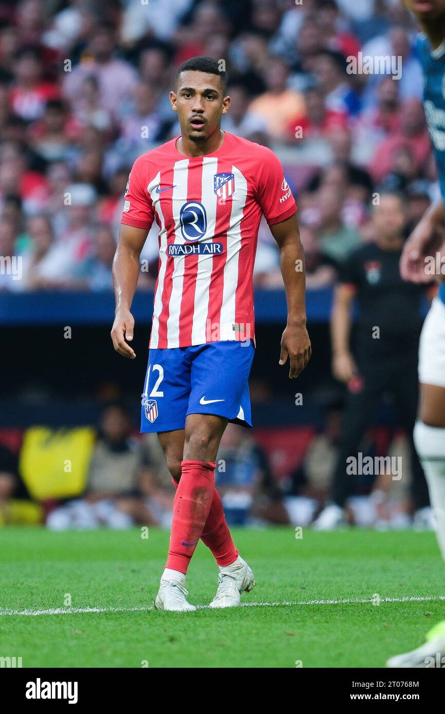 Samuel Lino of Atletico Madrid during the UEFA Champions League match ...