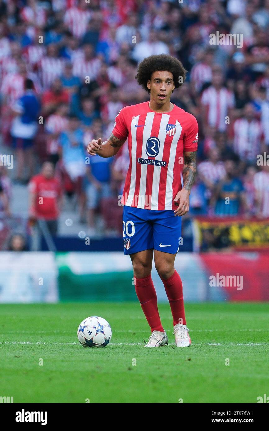 Madrid, Spain. 04th Oct, 2023. Axel Witsel of Atletico Madrid during ...