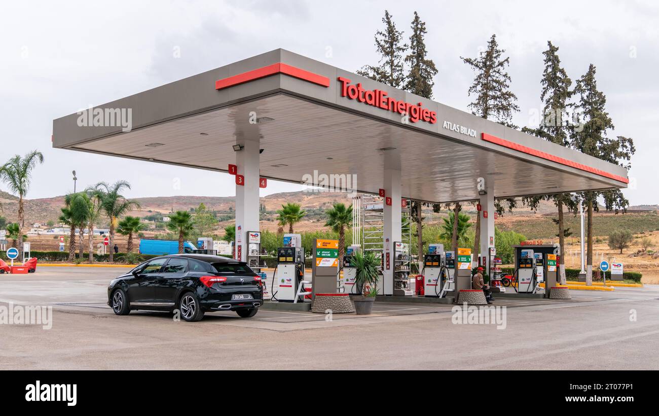 Fes, Morocco - 12 September 2022: TotalEnergies gas station ...