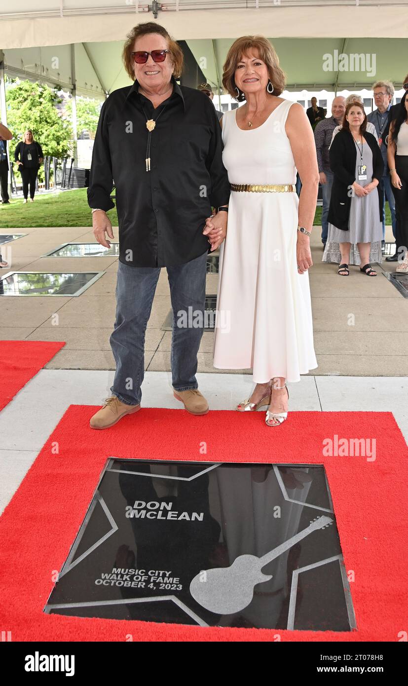 Nashville, USA. 04th Oct, 2023. Don McLean and Connie Valens at the ...