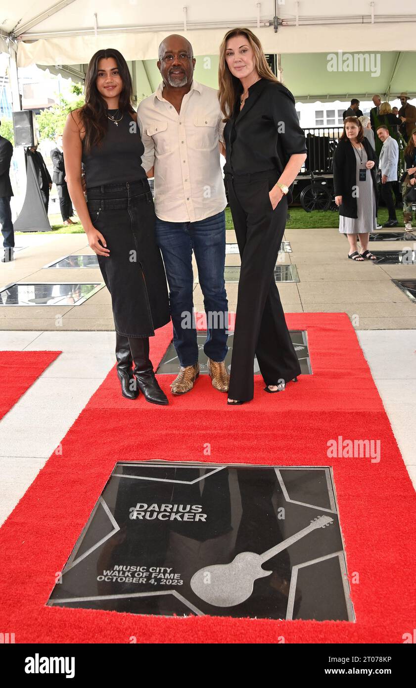 Nashville, USA. 04th Oct, 2023. Daniella Rose Rucker, Darius Rucker and ...