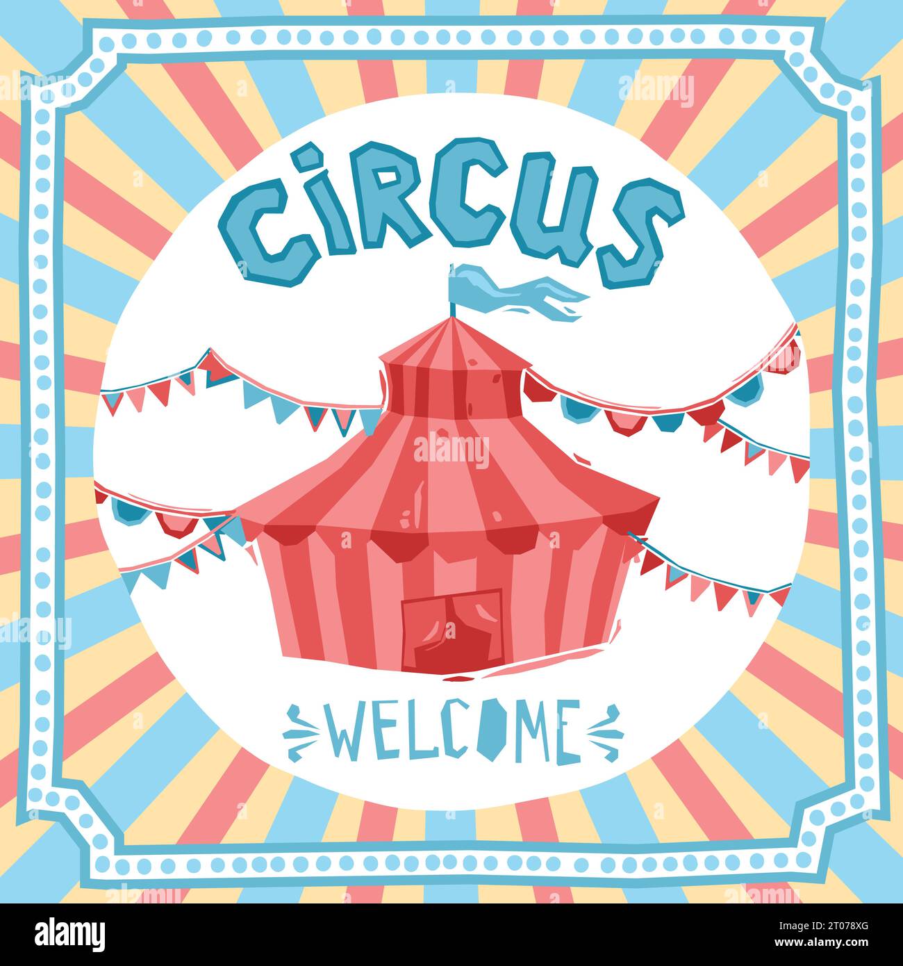 Circus tent border hi-res stock photography and images - Alamy