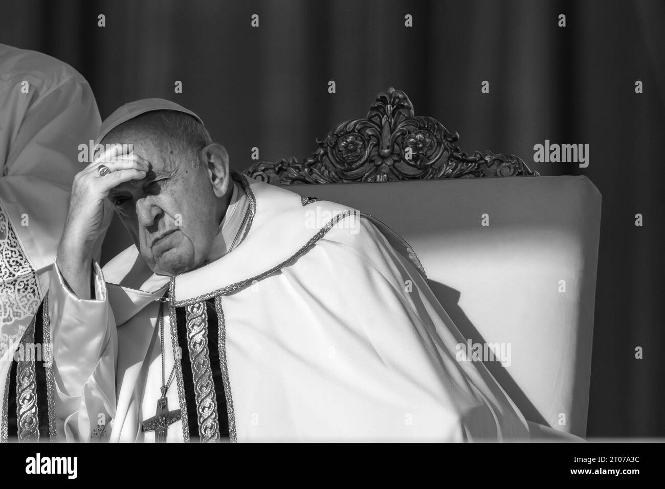 Vatican City, Vatican, 04 October 2023. Pope Francis presides over mass ...