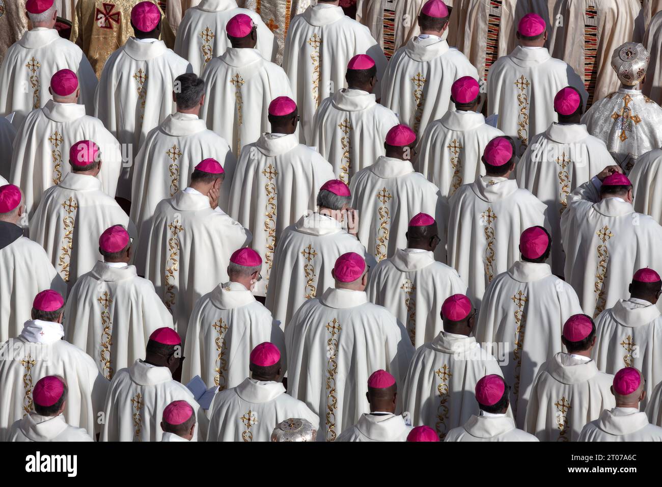 Vatican City, Vatican, 04 October 2023. Bishops and cardinals attend a ...