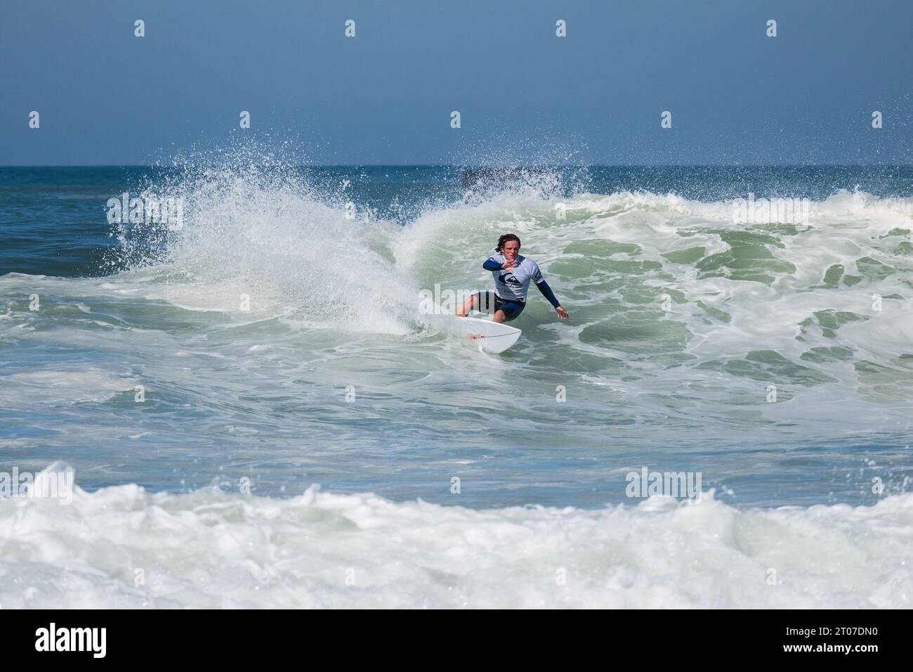 Mexican Pro Sufer Alan Cleland during Quiksilver Festival celebrated in ...