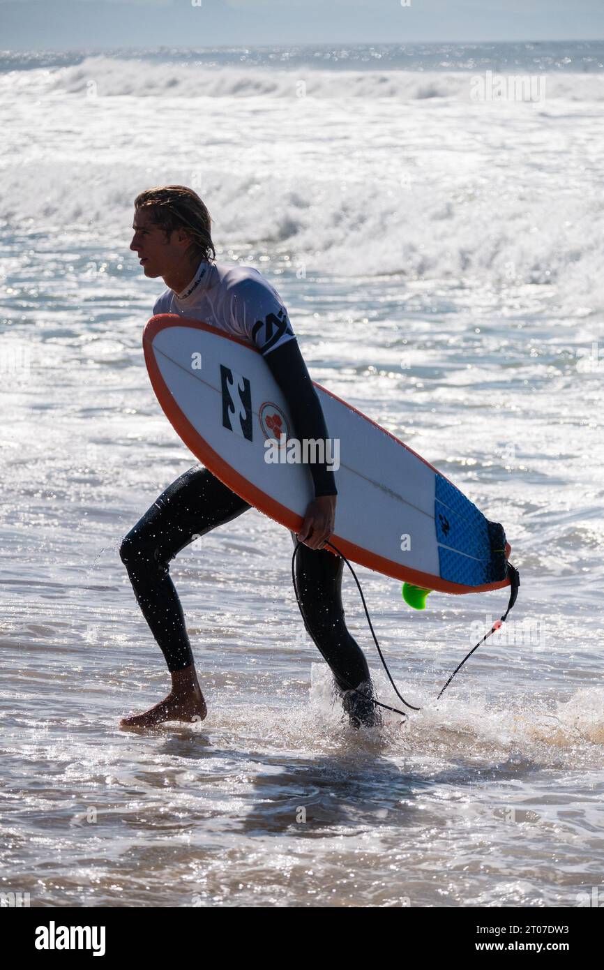 Local French surfer Sam Piter at Quiksilver Festival celebrated in ...