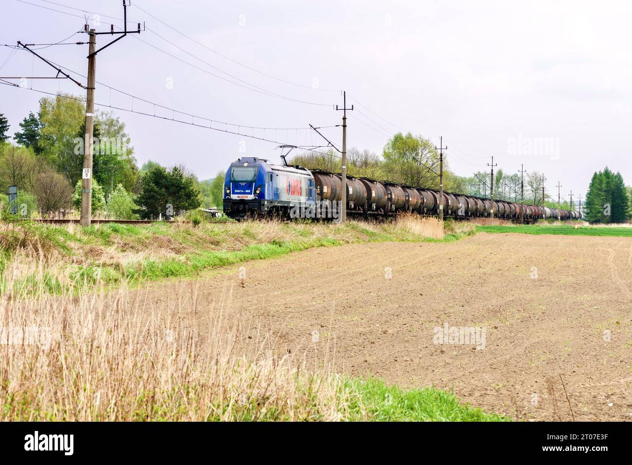 Train railroad crossing poland hi-res stock photography and images - Alamy