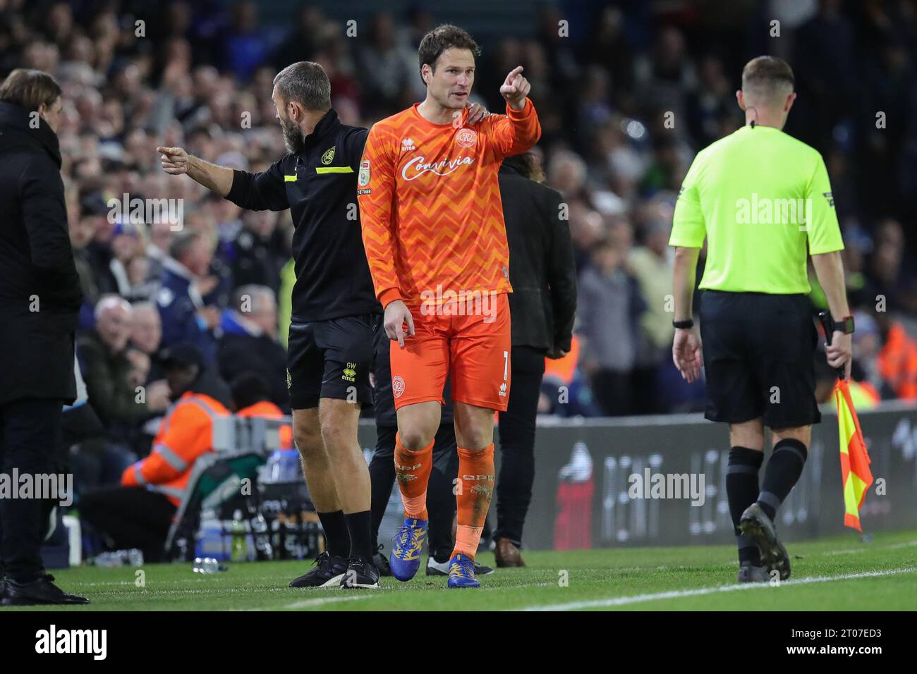 Leeds, UK. 04th Oct, 2023. Asmir Begovi? #1 of Queens Park Rangers ...
