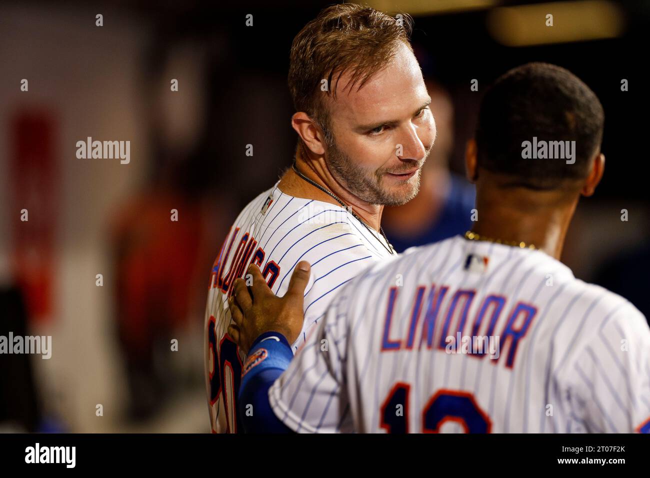 New York Mets first baseman Pete Alonso (20) and Francisco Lindor (12 ... New York Mets first baseman Pete Alonso (20) and Francisco Lindor (12 ...