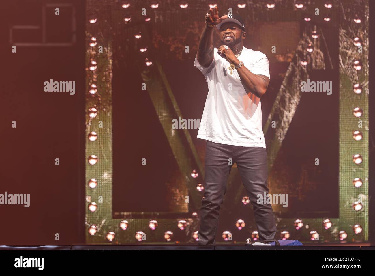 Oslo, Norway 04.10.2023, 50 Cent performs live on stage during the 50 ...