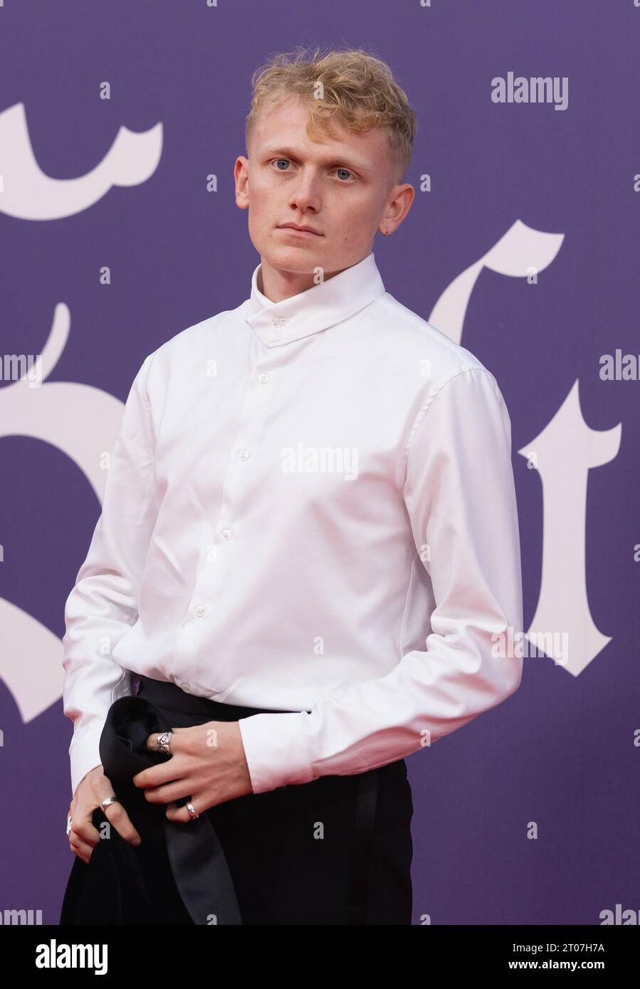 London, UK. 04 October, 2023. George Jaques attends SALTBURN Opening ...
