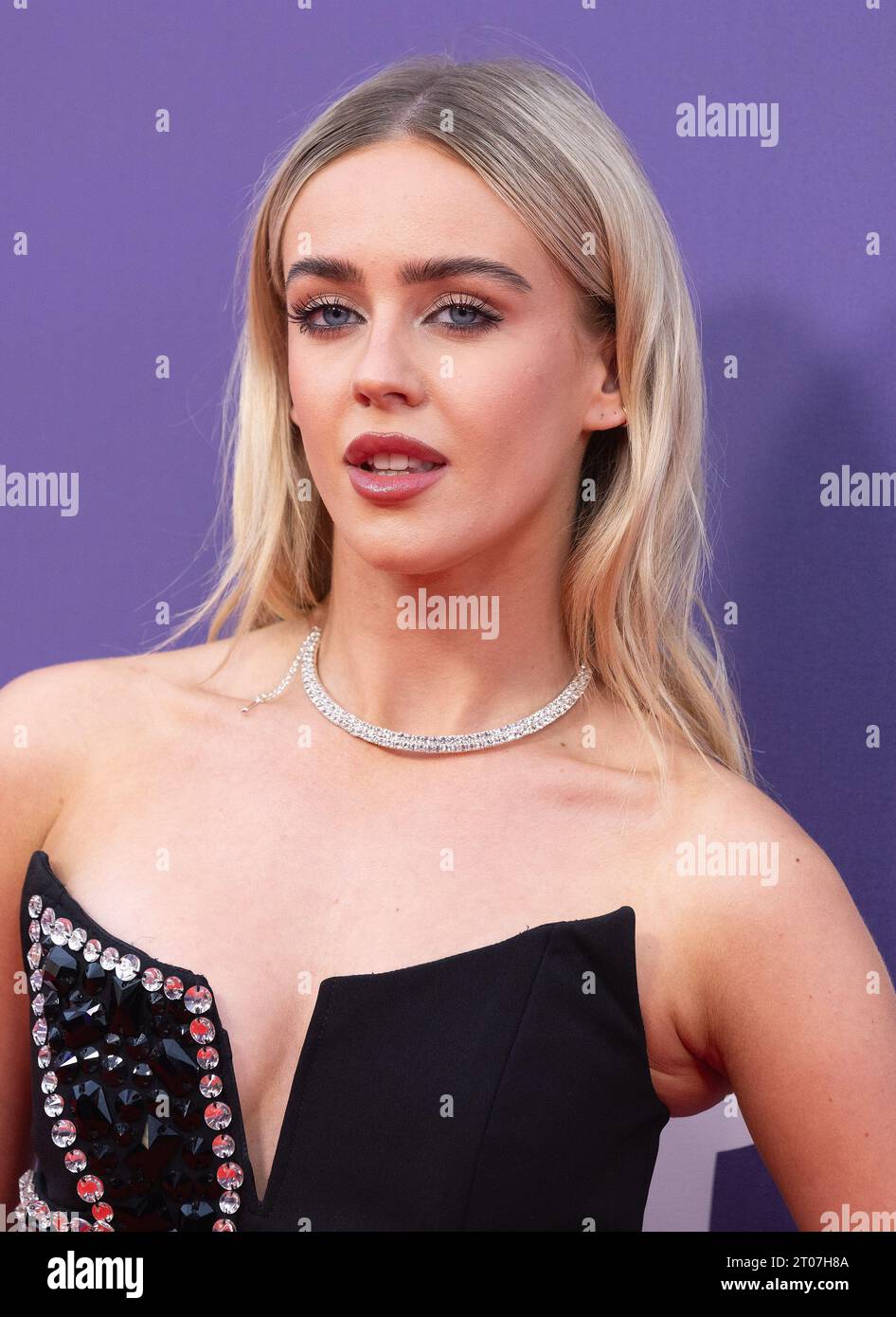 London, UK. 04 October, 2023. Jess Qualter attends SALTBURN Opening ...