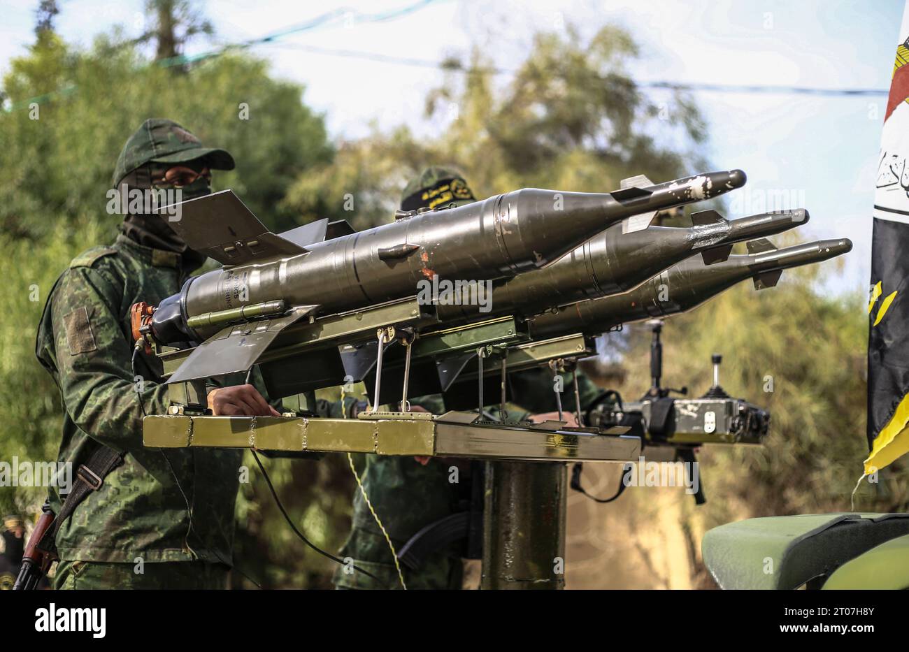 Middle East News/Gaza/Palestinian Territories Armed fighters of the Al ...