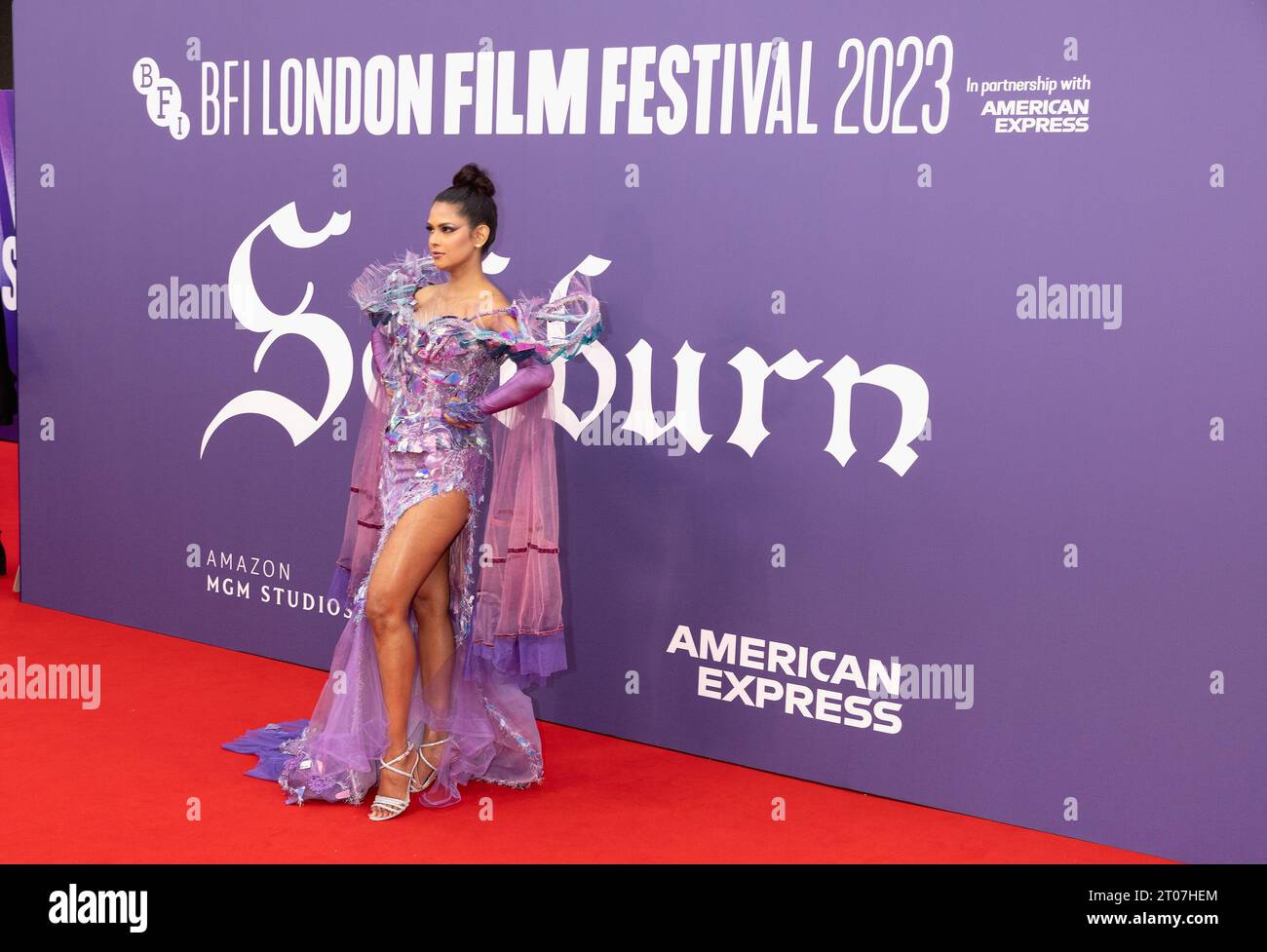 London, UK. 04 October, 2023. Maksuda Akhter attends SALTBURN Opening ...