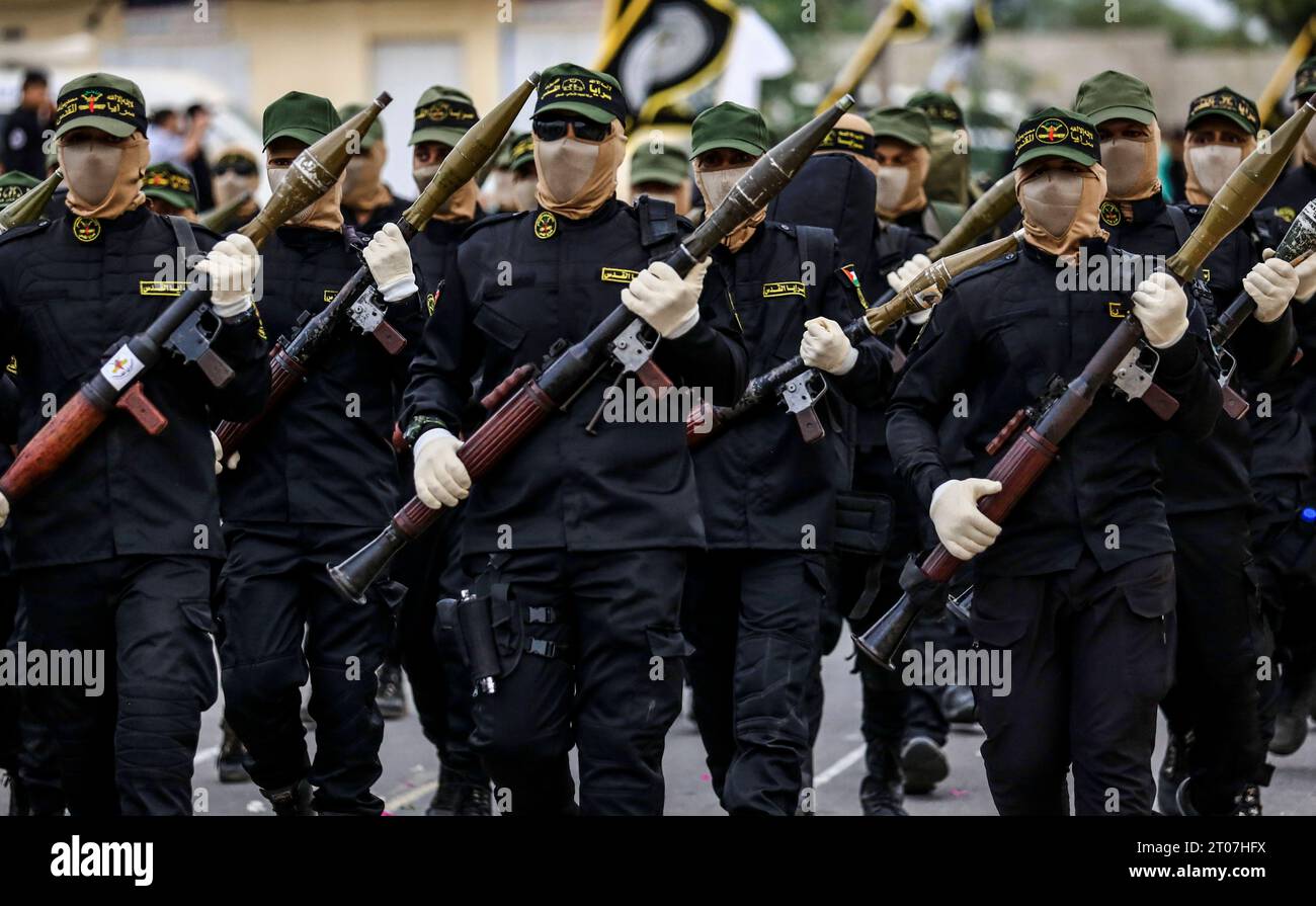 Middle East News/Gaza/Palestinian Territories Armed fighters of the Al ...