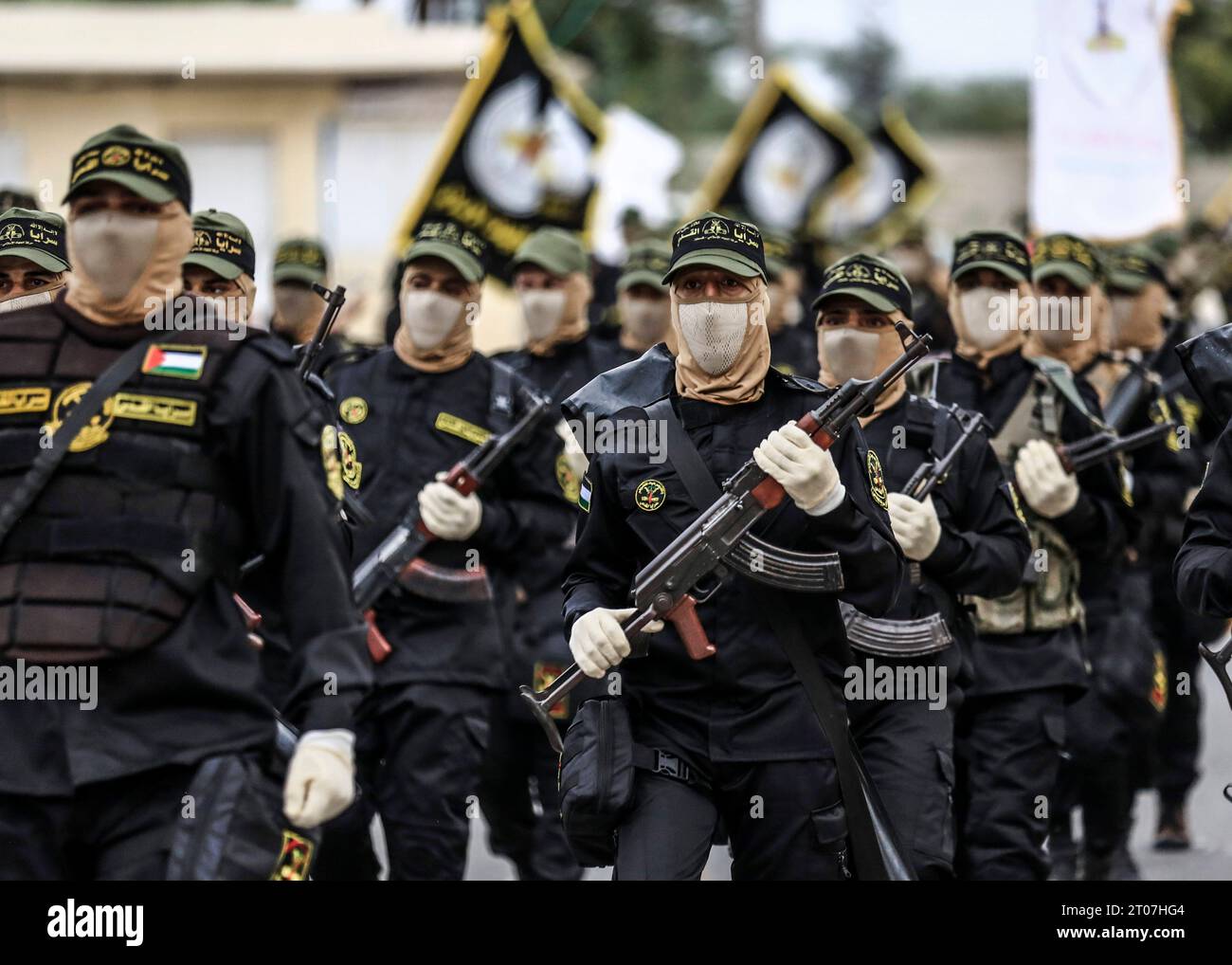 Middle East News/Gaza/Palestinian Territories Armed fighters of the Al ...