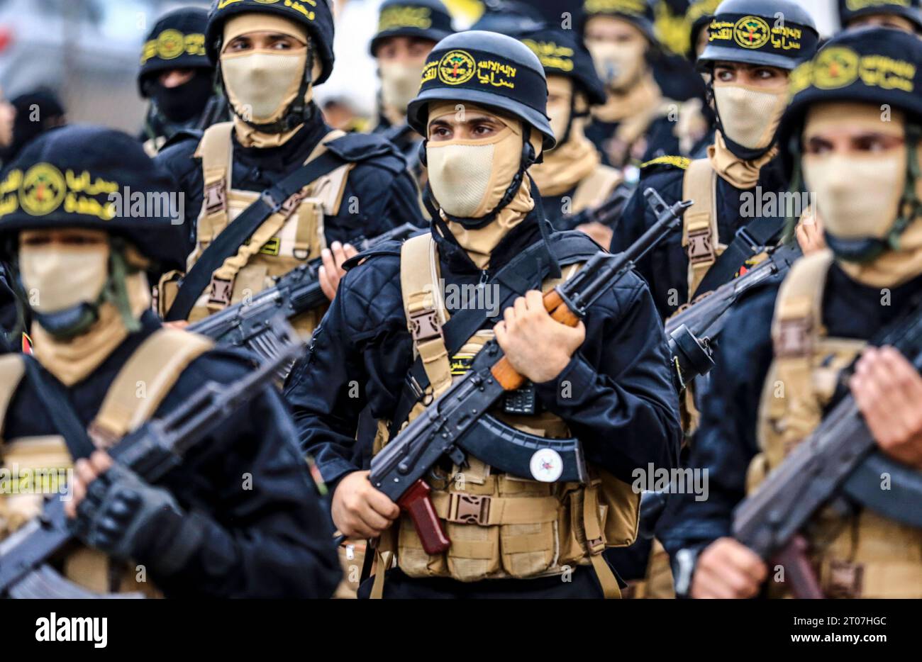 Middle East News/Gaza/Palestinian Territories Armed fighters of the Al ...