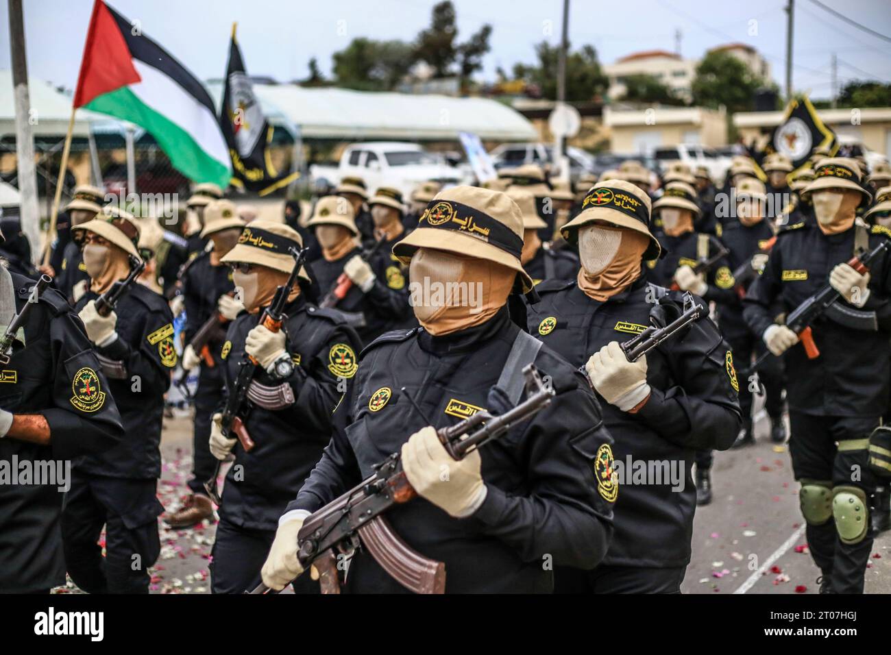Middle East News/Gaza/Palestinian Territories Armed fighters of the Al ...