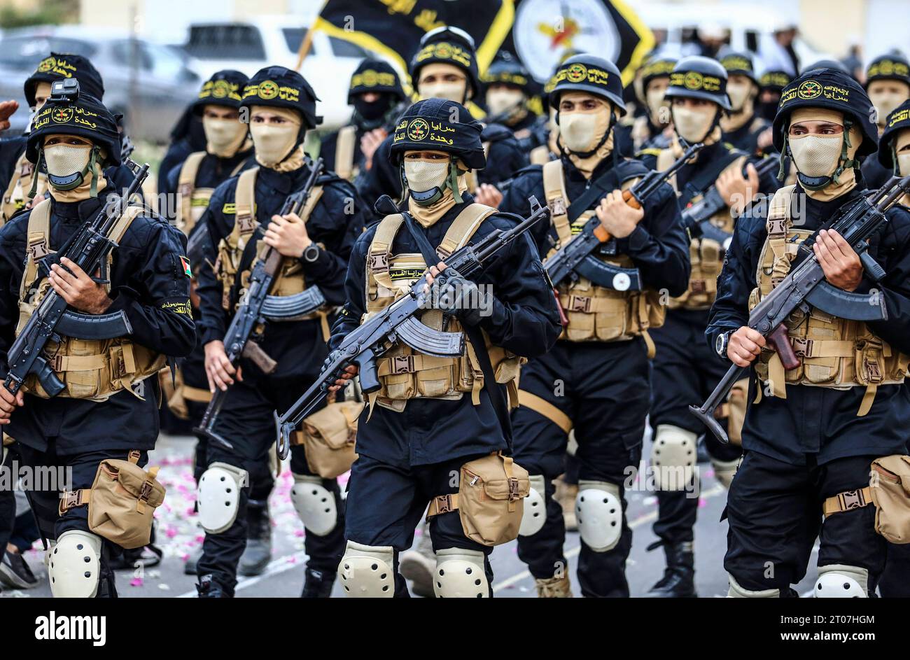 Middle East News/Gaza/Palestinian Territories Armed fighters of the Al ...