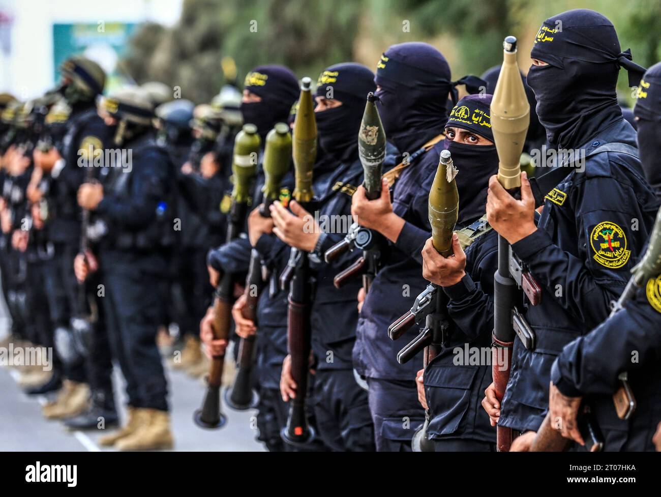 Middle East News/Gaza/Palestinian Territories Armed fighters of the Al ...