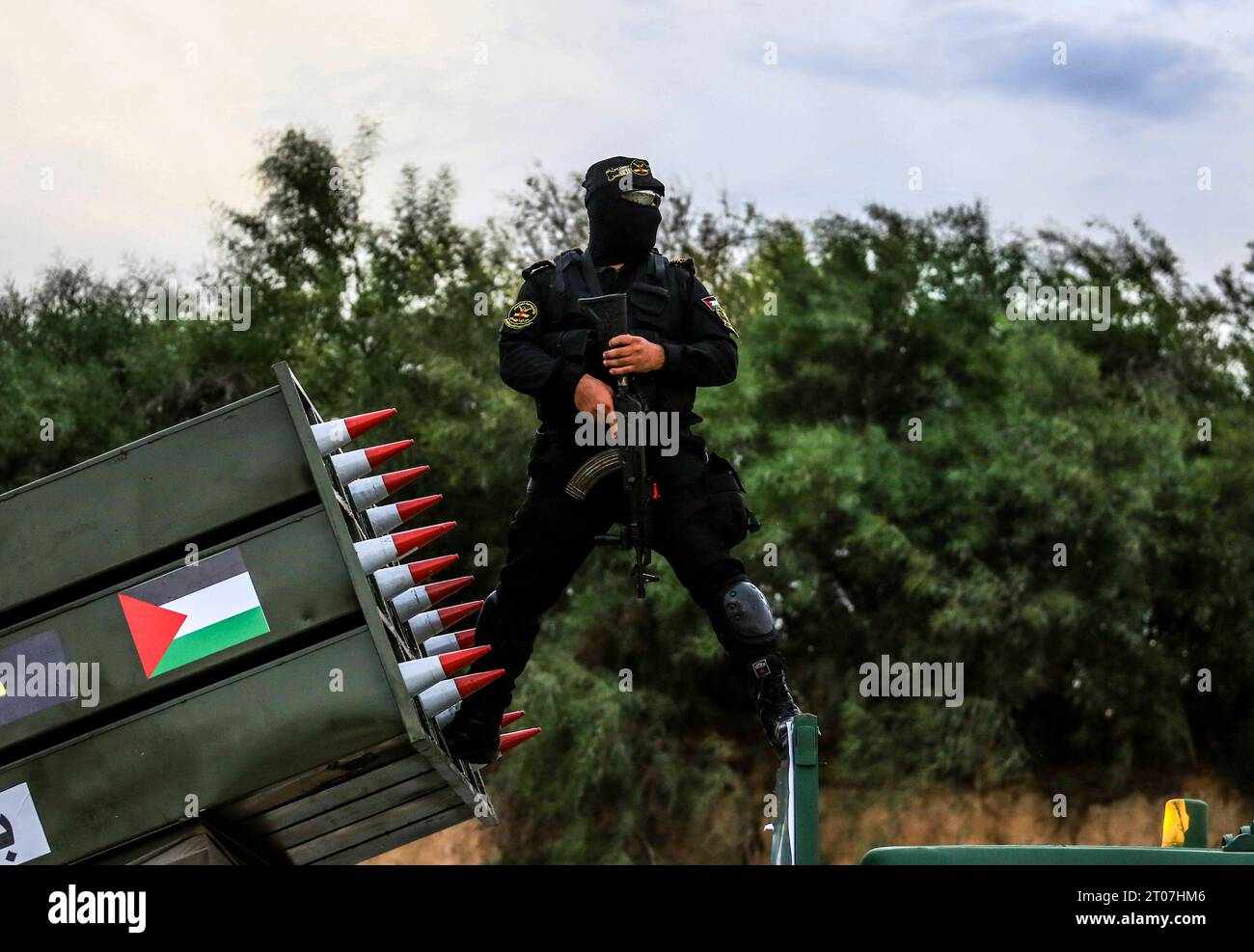 Middle East News/Gaza/Palestinian Territories Armed fighters of the Al ...