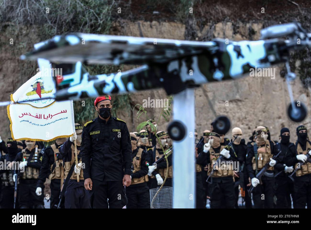 Middle East News/Gaza/Palestinian Territories Armed fighters of the Al ...