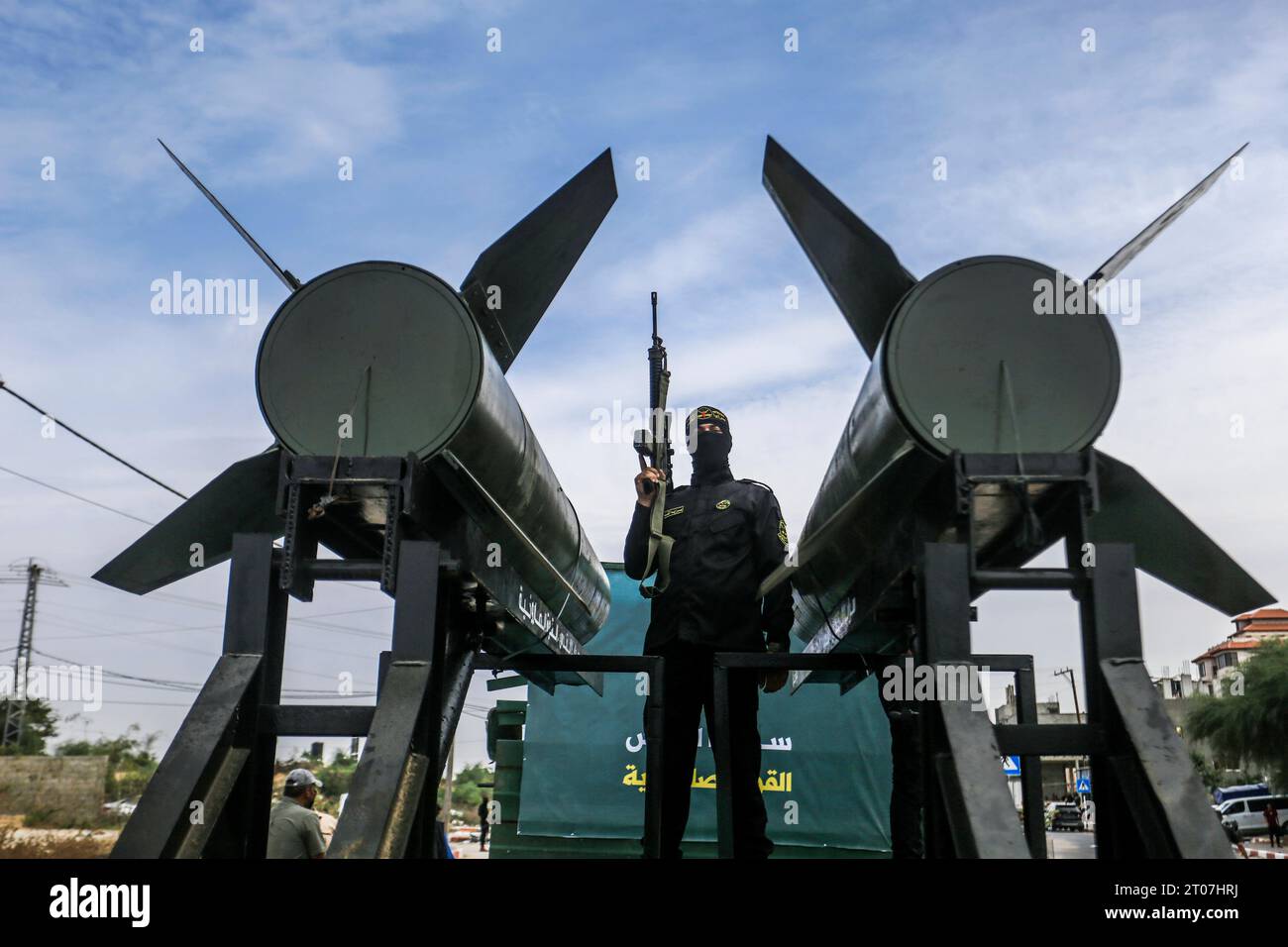 Middle East News/Gaza/Palestinian Territories Armed fighters of the Al ...