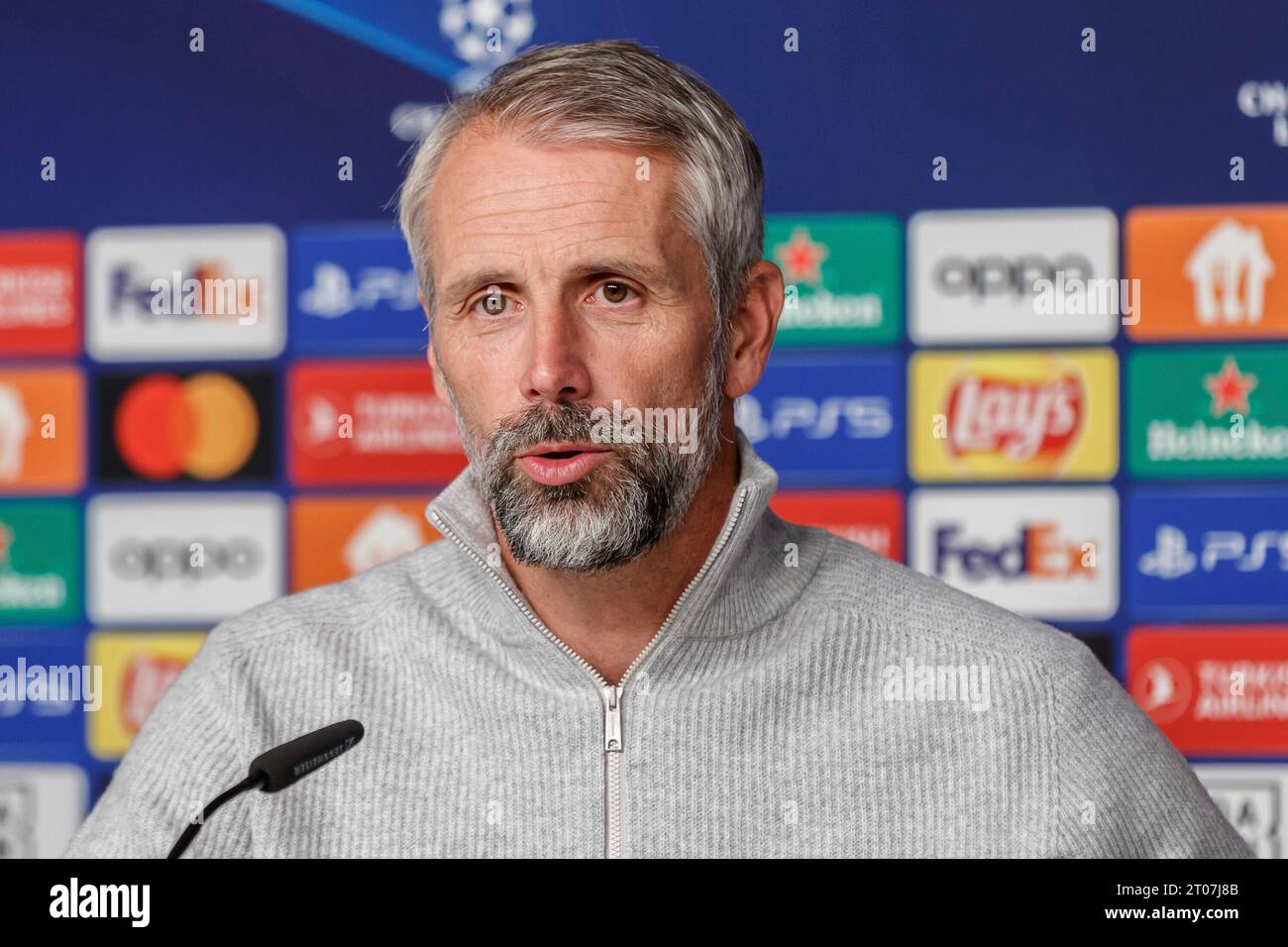 Leipzig, Deutschland. 04th Oct, 2023. Marco Rose (RB Leipzig ...