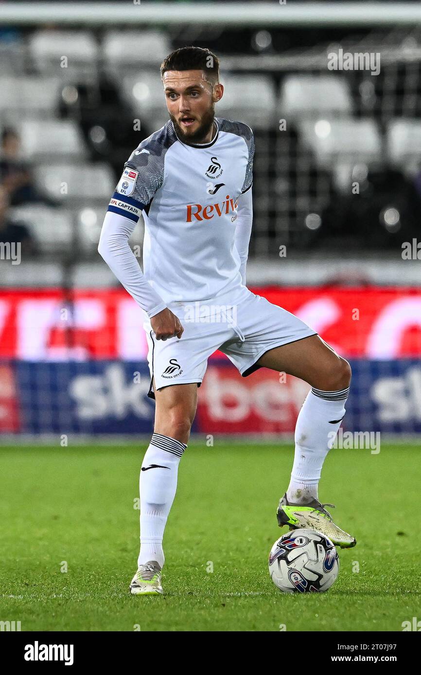 Matt Grimes #8 of Swansea City in action during the Sky Bet ...