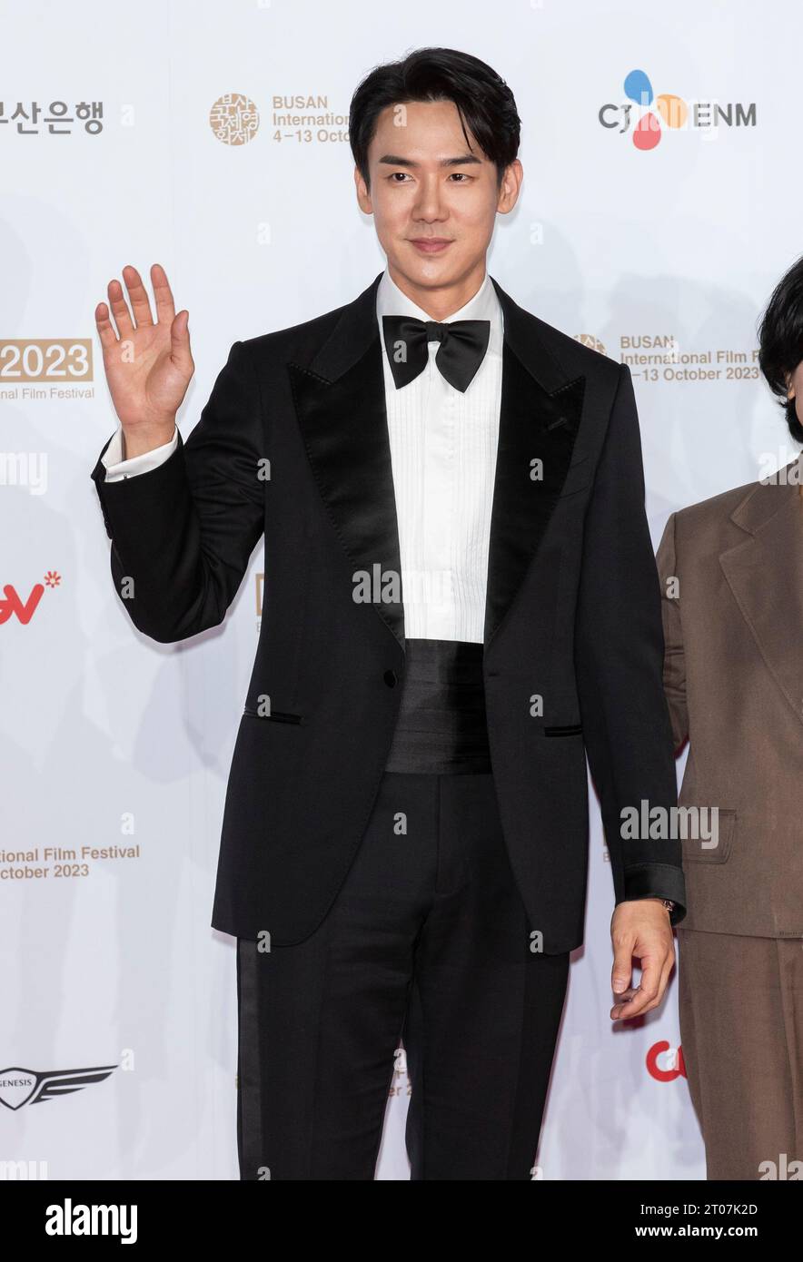 Busan, South Korea. 4th Oct, 2022. South Korean Yoo Yeon-seok, arrives ...