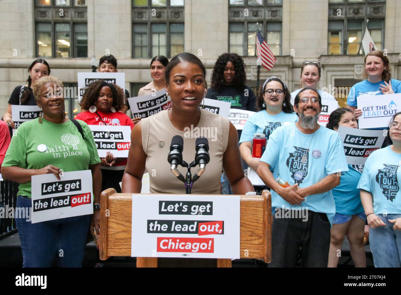 Chakena Perry, a Senior Policy Advcate at NRDC speaks at the LetÕs Get ...