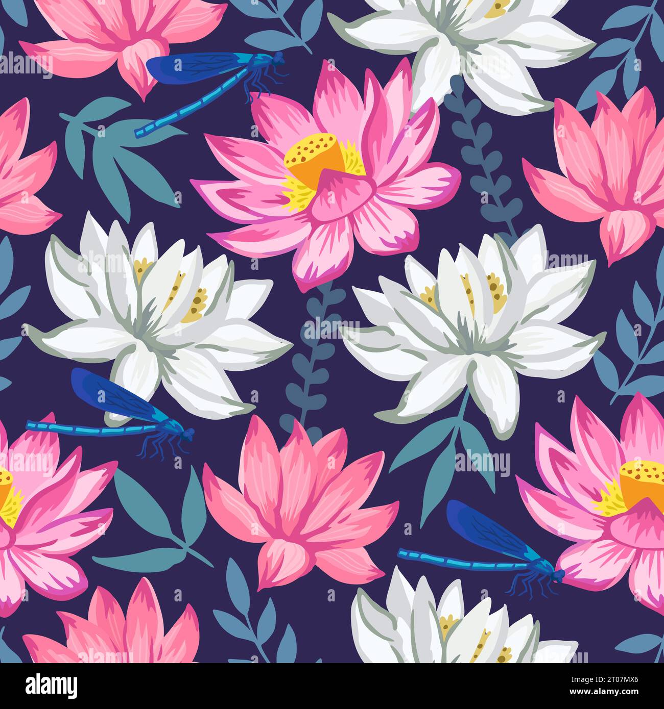 India flowers aquatic Stock Vector Images - Alamy