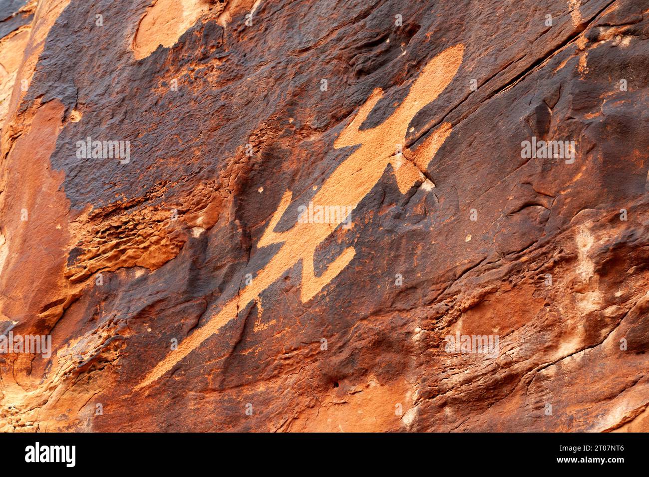 Lizard petroglyph left by the Fremont people who inhabited the Cub ...