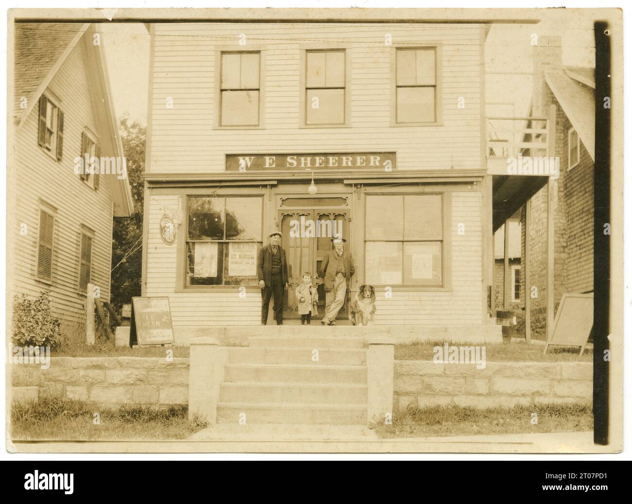 Antique 1923 photograph, storefront for W.E. Sheerer in Tenants Harbor ...