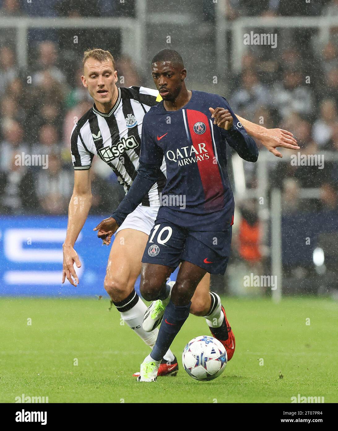 Newcastle Upon Tyne, UK. 4th Oct, 2023. Dan Burn of Newcastle United in ...