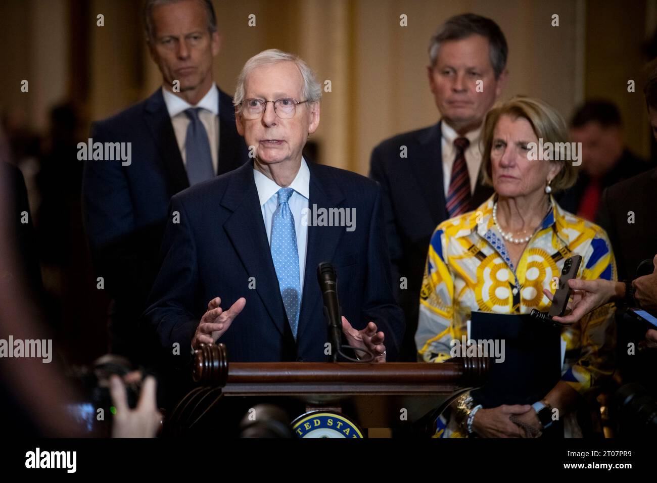 United States Senate Minority Leader Mitch McConnell (Republican of ...