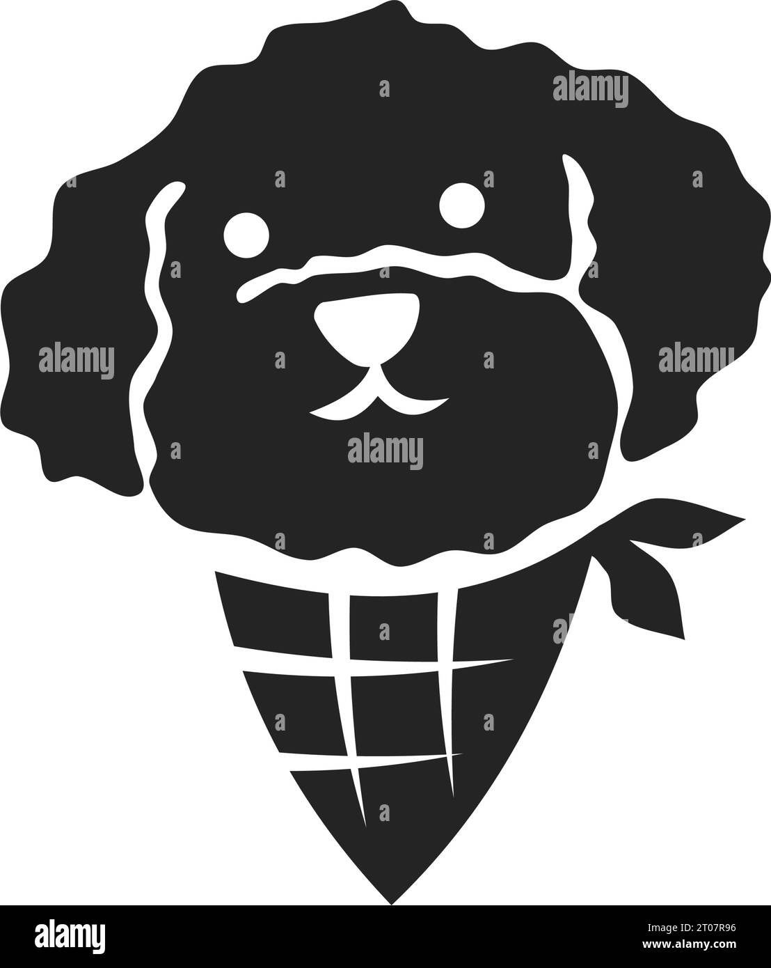 poodle dog logo template Isolated. Brand Identity. Icon Abstract Vector ...