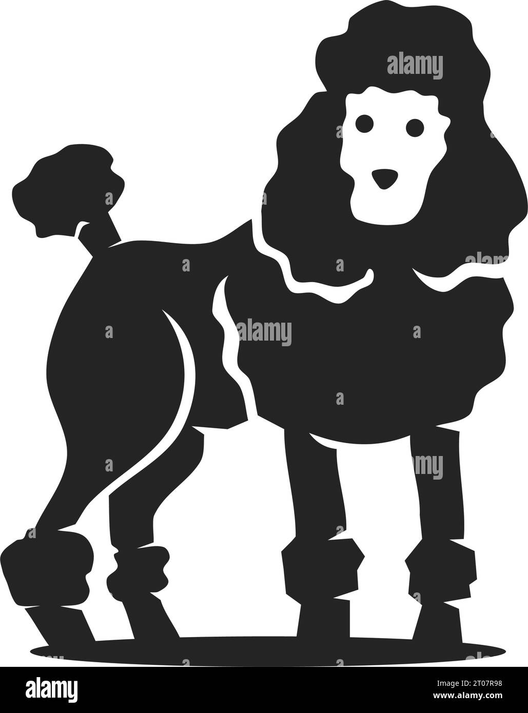 poodle dog logo template Isolated. Brand Identity. Icon Abstract Vector ...