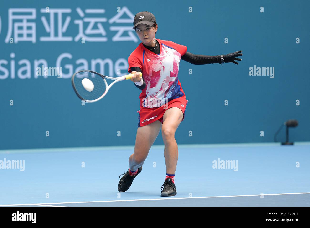 Hangzhou, China. 4th Oct, 2023. Kurumi Onoue (JPN) Soft Tennis : Women's Team Final at Hangzhou ...