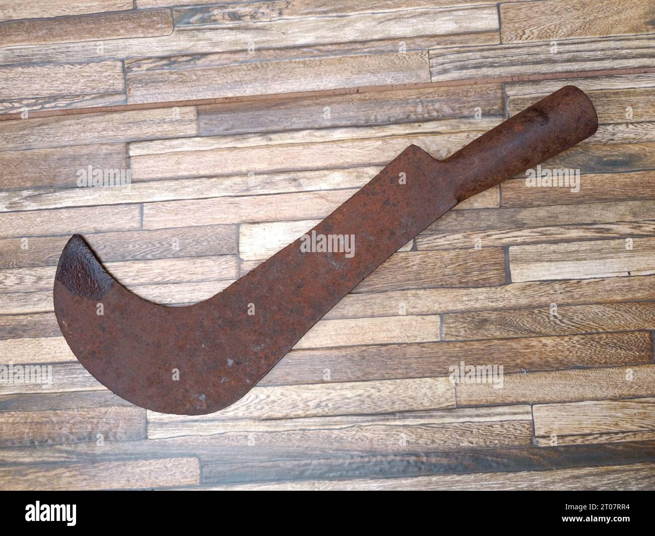 object metal working tool steel rusty sickle Stock Photo - Alamy