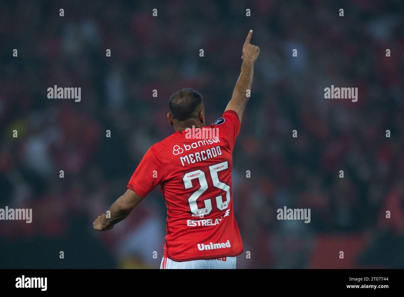 Porto Alegre, Brazil. 04th Oct, 2023. Gabriel Mercado of Internacional ...